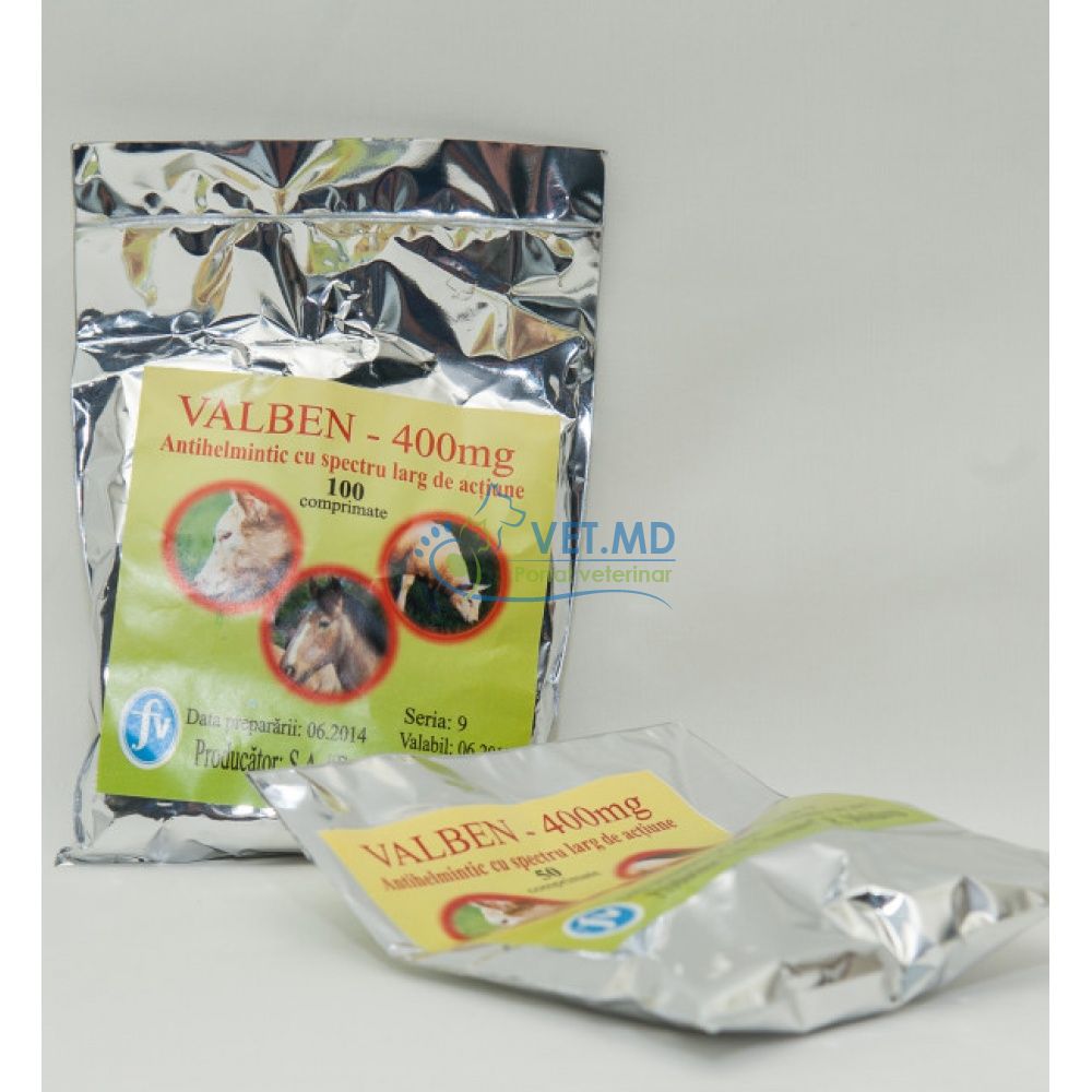 Valben 400mg, 50 past.