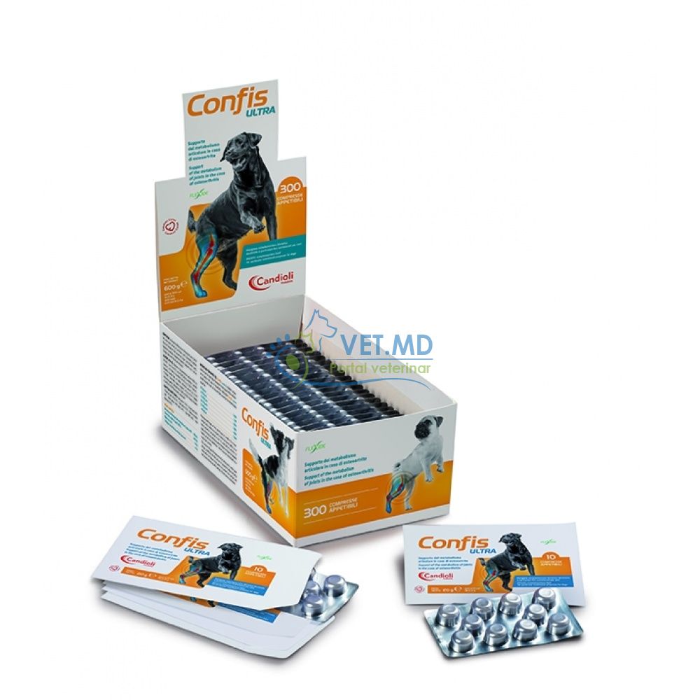 Confis Ultra pentru metabolismul articulatiilor câinelui, 10 tablete